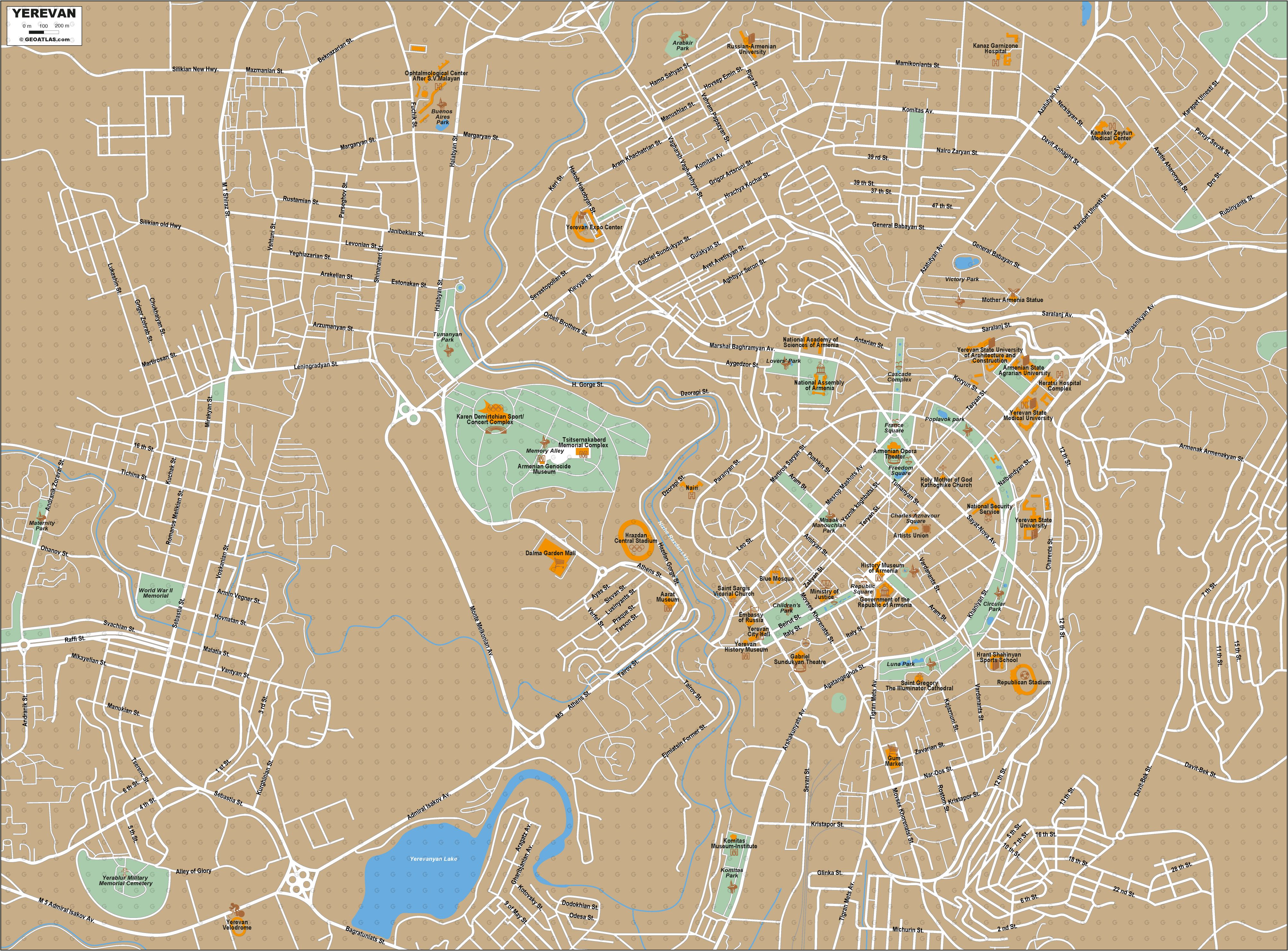 Yerevan Map